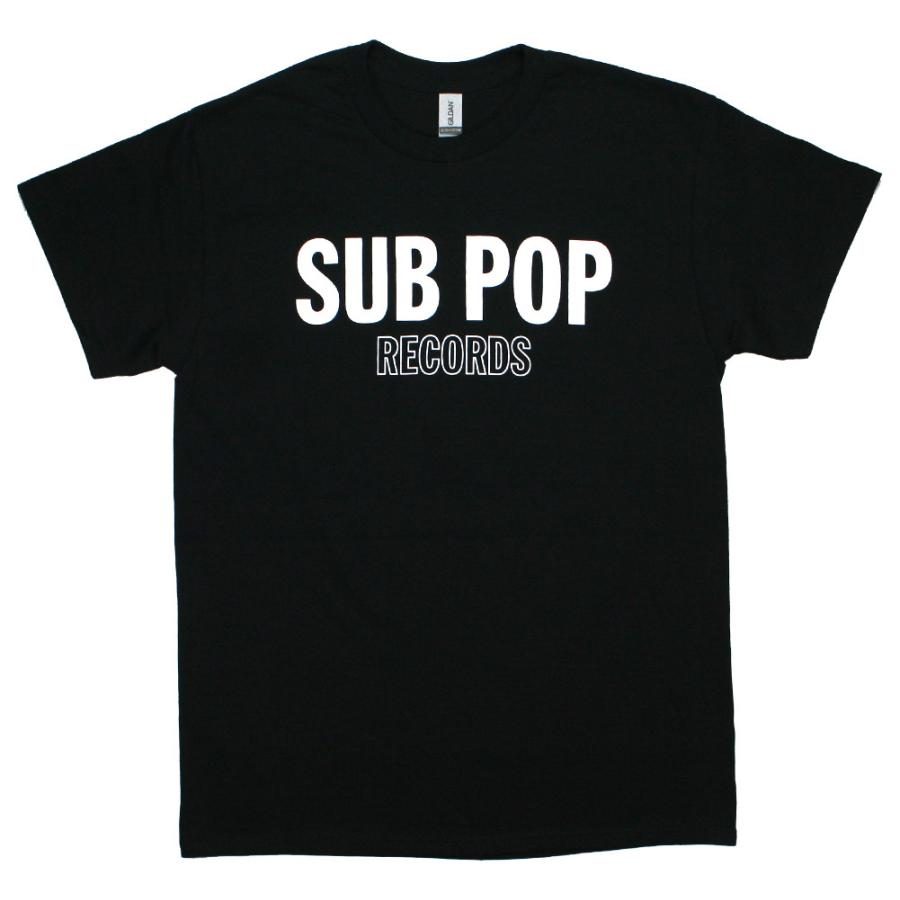 Sub Pop Records / Text Logo Tee 1 (Black) - サブ ポップ レコーズ Tシャツ : 10004299 ...