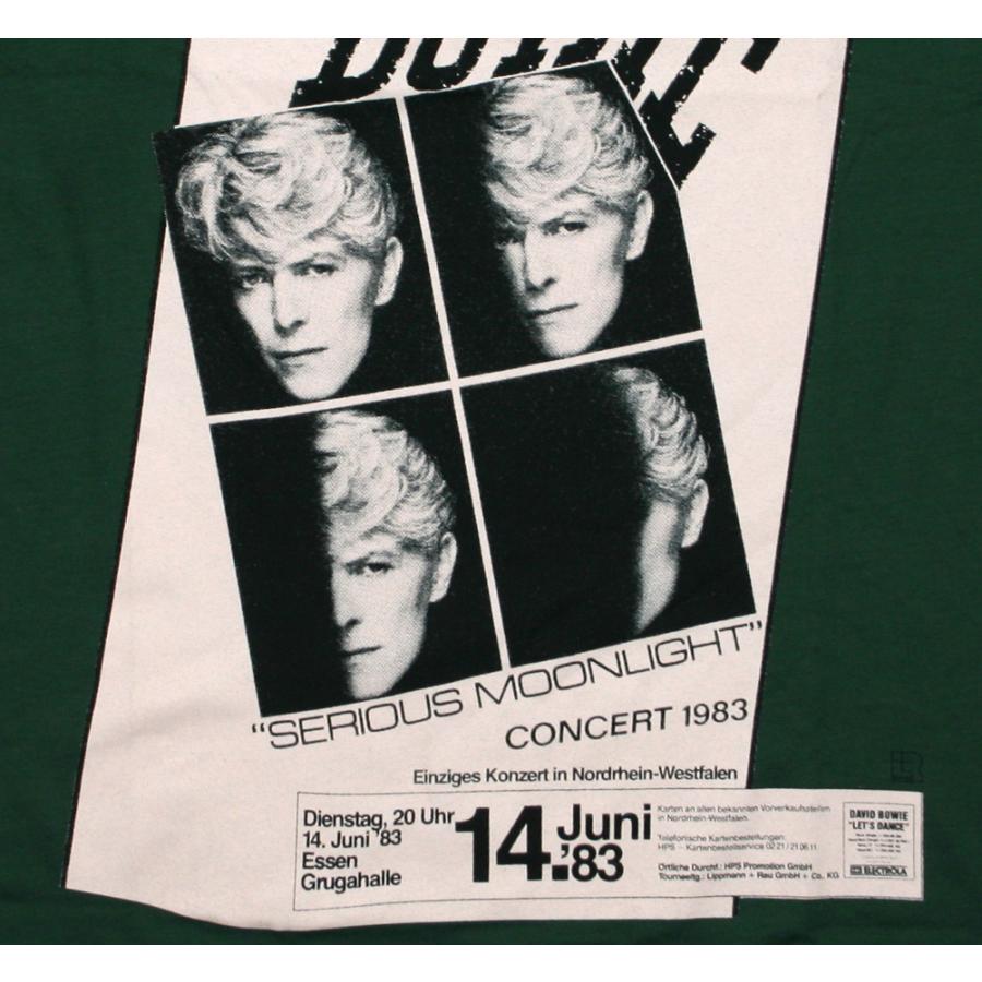 David Bowie / Serious Moonlight Concert 1983 Tee 2 (Forest Green ...