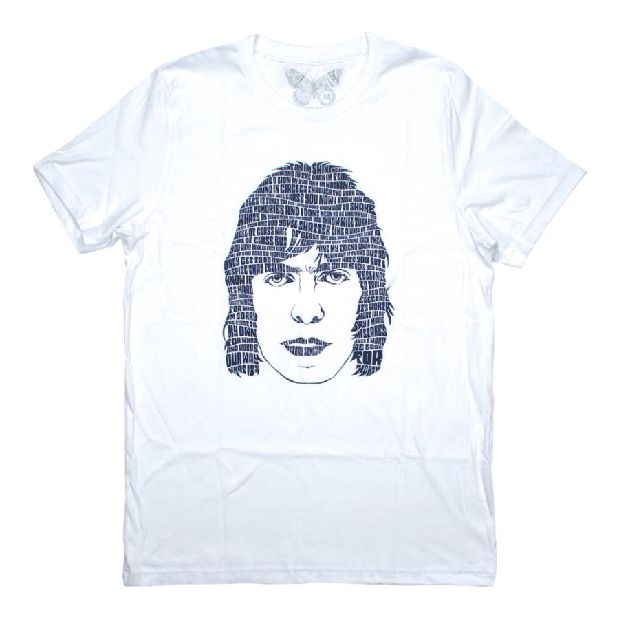 [Worn Free] Liam Gallagher / Lyric Head Tee 1 (White) - [ウォーン・フリー] リアム・ギャラガー Tシャツ (オアシス) : Rudie ...