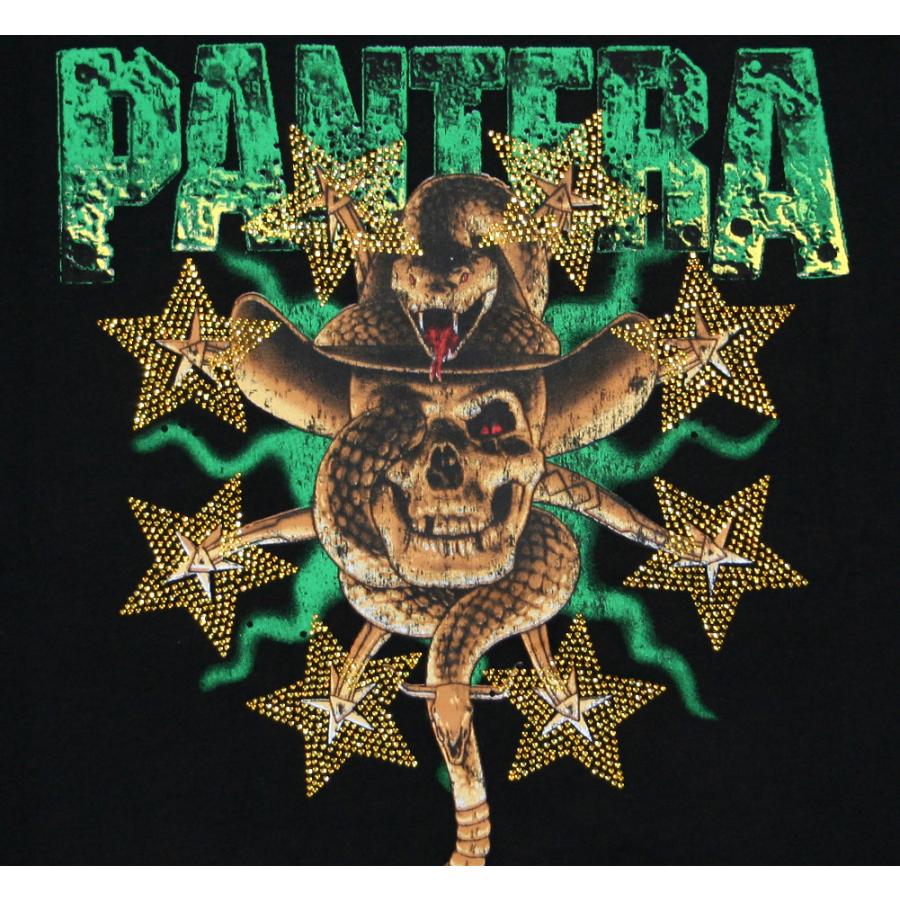 Pantera / Skull & Snake Diamante Tee (Black) - パンテラ Tシャツ : Rudie - 通販 ...
