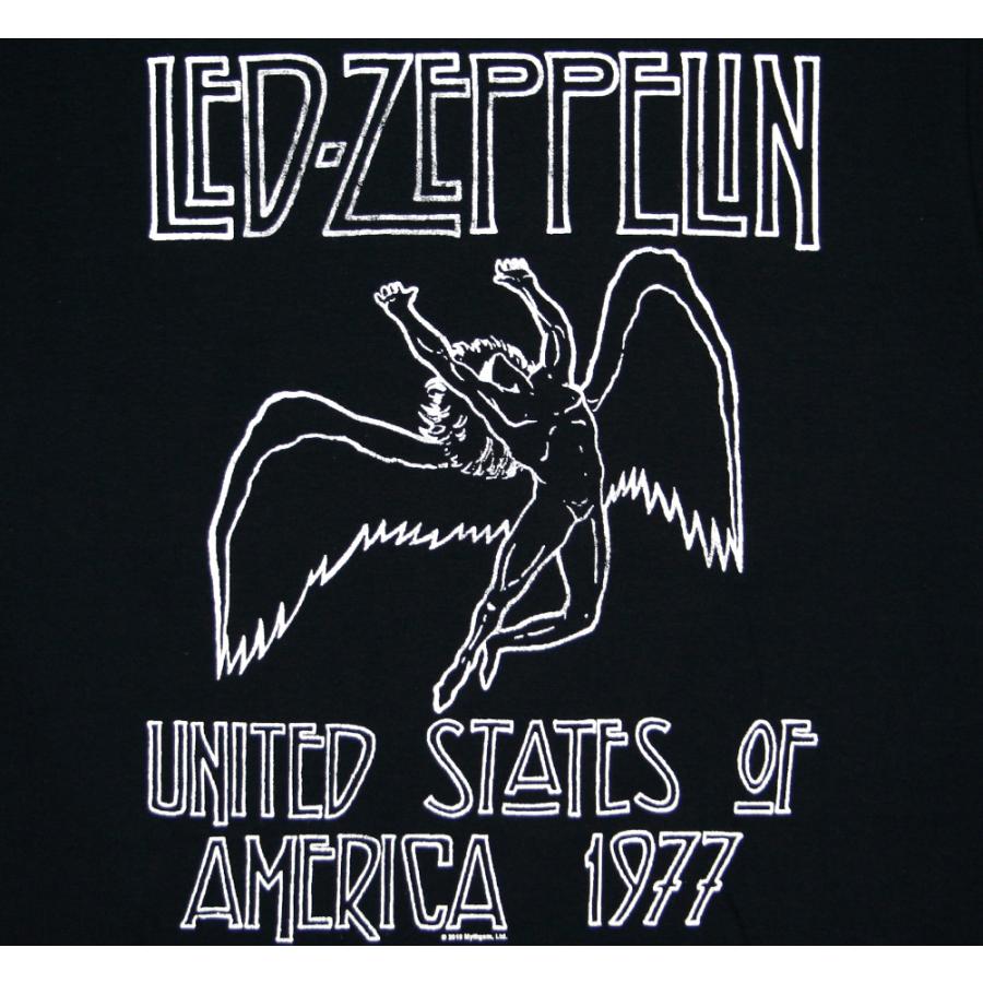 Led Zeppelin / North American Tour 1977 Tee 7 (Black) - レッド・ツェッペリン Tシャツ ...