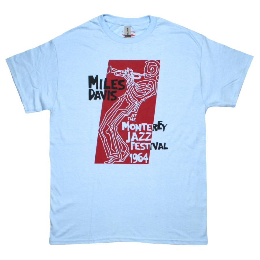 Miles Davis / at the Monterey Jazz Festival 1964 Tee 2 (Light Blue ...