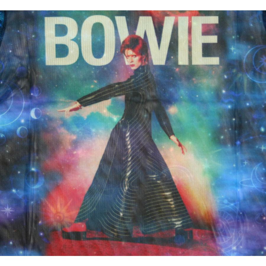 Moonage Daydream / 11 Fade Womens Mesh Crop Top (Blue) - デヴィッド・ボウイ レディース メッシュ Tシャツ : Rudie - 通販 ...