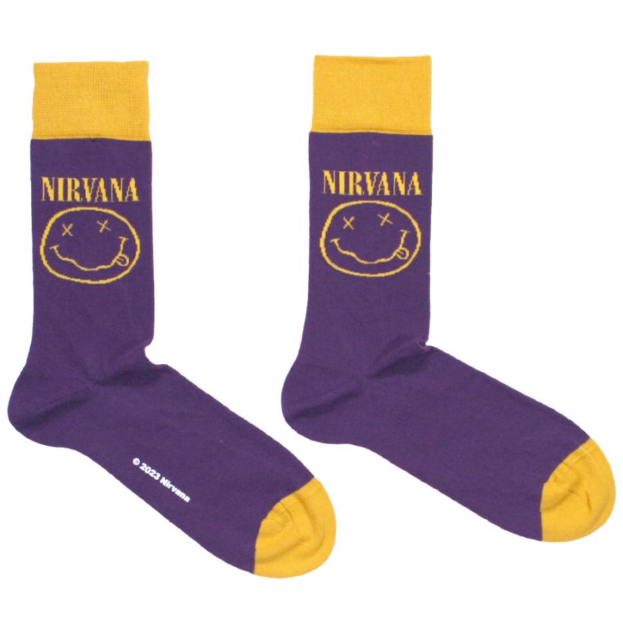 Nirvana / Smiley Face Socks 1 (Purple) - ニルヴァーナ ソックス : Rudie - 通販 - Yahoo!ショッピング
