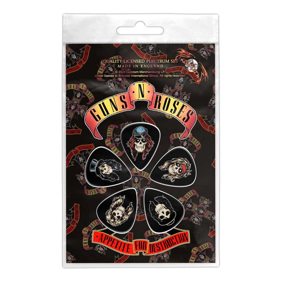 Guns N' Roses / Appetite For Destruction Plectrum Pack - ガンズ・アンド・ローゼズ ギター ピック セット : Rudie - 通販 ...