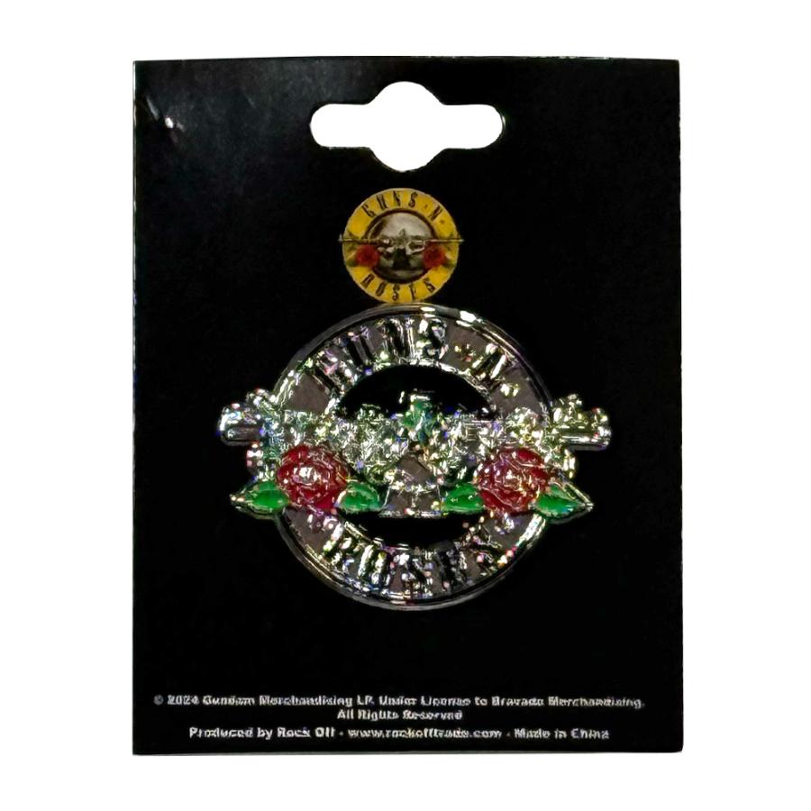 Guns N' Roses / Silver Circle Logo Pin Badge - ガンズ・アンド・ローゼズ バッジ : Rudy ...