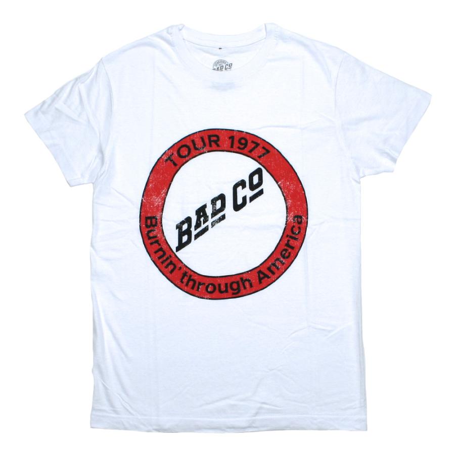 Bad Company / Burnin' Through America Tee (White) - バッド・カンパニー Tシャツ ...