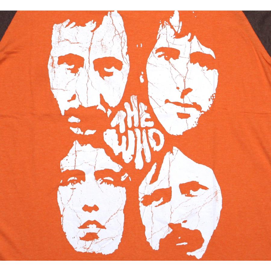 The Who / Faces Raglan Tee (Orange/Brown) - ザ・フー Tシャツ : Rudie - 通販 ...