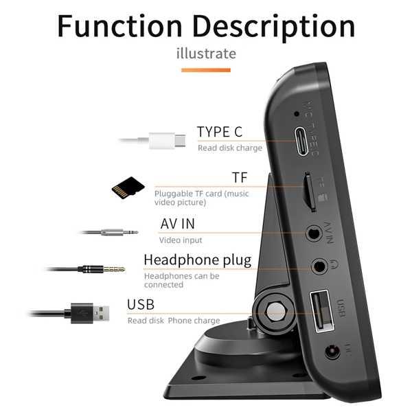 カーラジオ 7インチ MP5プレーヤー カーオーディオ ポータブル ディスプレイオーディオ ワイヤレス : Rufurunヤフー店 - 通販 - Yahoo!ショッピング