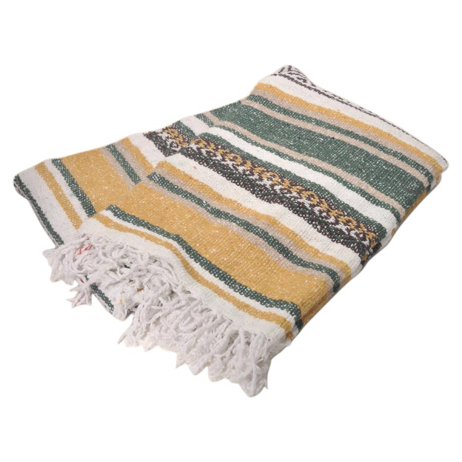 アースラグズ(EARTH RAGZ)メキシカン ラグ ブランケット キャンプ アウトドア ヨガ ストライプファルサ ラフエッジ[約195× ...