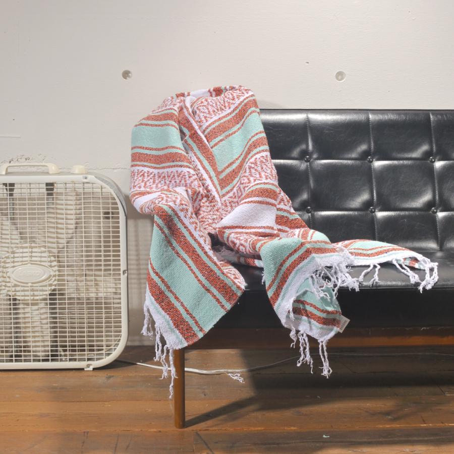 EARTH RAGZ アースラグズ(EARTH RAGZ)メキシカン ラグ ブランケット キャンプ アウトドア ヨガ ストライプファルサ[約 ...