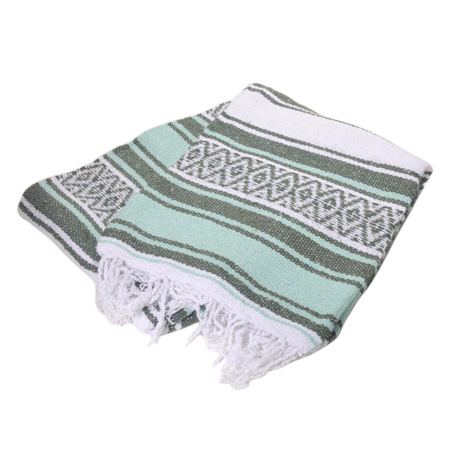 EARTH RAGZ アースラグズ(EARTH RAGZ)メキシカン ラグ ブランケット キャンプ アウトドア ヨガ ストライプファルサ[約 ...