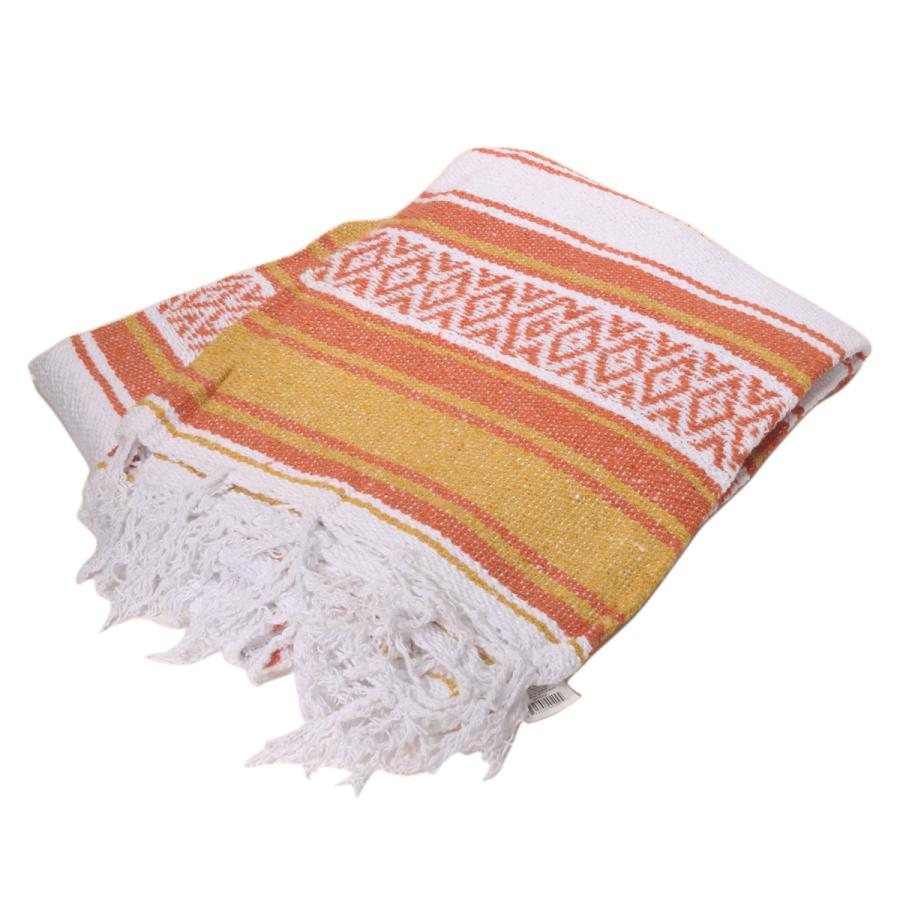 EARTH RAGZ アースラグズ(EARTH RAGZ)メキシカン ラグ ブランケット キャンプ アウトドア ヨガ ストライプファルサ[約 ...