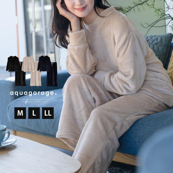 ふわふわフリースセットアップ 着る毛布 レディース 秋 冬 長袖 : e00067 : aquagarage Yahoo!店 - 通販 - Yahoo!ショッピング