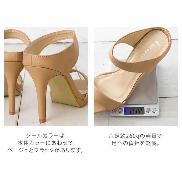 aquagarage サンダル レディース 靴 Wストラップ ヒール aquagarage サンダル レディース 靴 Wストラップ ヒール