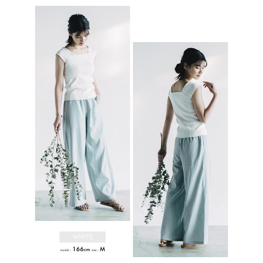 aquagarage ニットタンクトップ レディース 太ストラップ 春 夏 aquagarage ニットタンクトップ レディース 太ストラップ 春 夏