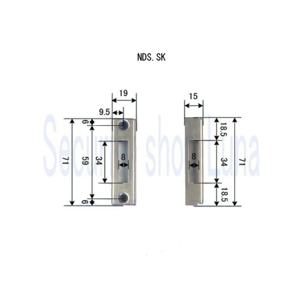 MIWA 美和ロック NDS．SK ストライク 【在庫品】 : セキュリティショップ ルナ - 通販 - Yahoo!ショッピング