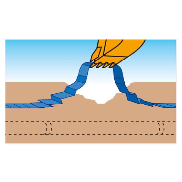 埋設標示シート 2倍折り込み(ダブル) 下水道用 茶 下水道管注意 150mm×50m 105-T つくし工房 : 資材・印刷のルネ - 通販 - Yahoo!ショッピング