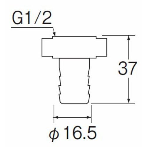 SANEI 散水部品 ホースカラン先 ホース接続用 G1/2 PT30A-13 : ショップ ルーン - 通販 - Yahoo!ショッピング