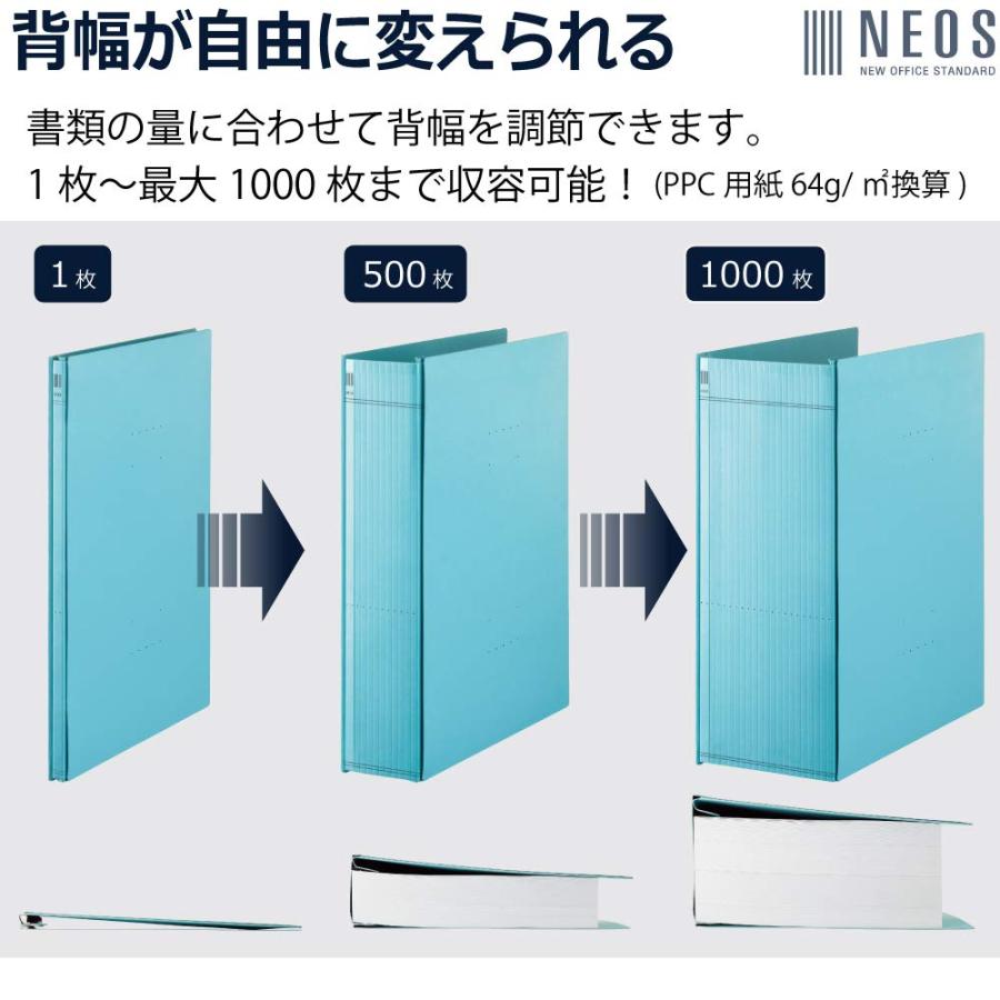 コクヨ ファイル ガバットファイル NEOS A4 縦 2穴 ターコイズブルー フ-NE90B : ショップ ルーン - 通販 - Yahoo!ショッピング