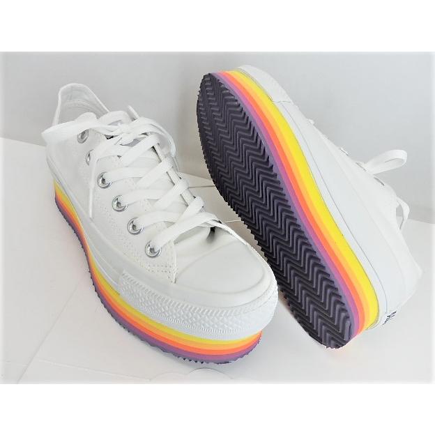 ALL STAR SALE特価★CONVERSE STARオールスター5SC826 CHNKY WH/レインボーをモチーフにしたグラデーション ...