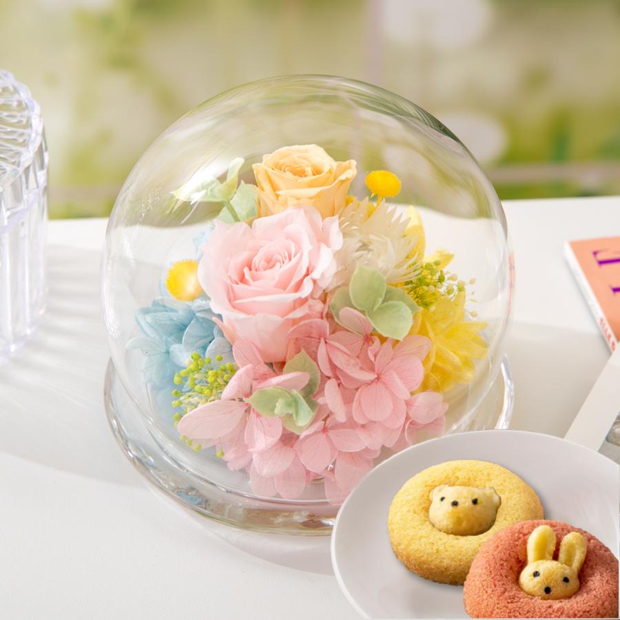 プリザーブドフラワー ギフト 花 アマビリテ スイーツセット ガラスドーム お祝い フラワー 誕生日プレゼント 結婚祝い 退職祝い 卒業祝い 爆買 : プリザーブドフラワー Ruplan ...
