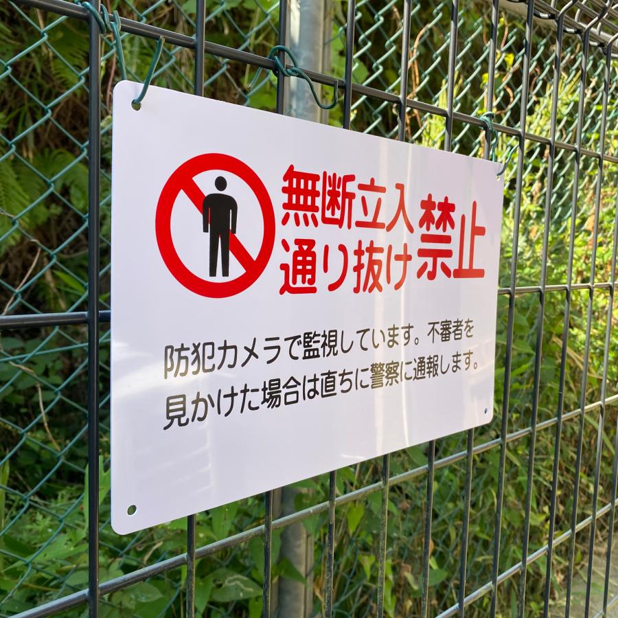 2枚入-送料無料 激安看板 PVL01『無断立入禁止 通り抜け禁止』 約W200×H315ミリ 安全標識 注意喚起 看板 標識 注意看板 耐水 屋外対応 プレート看板 : SC看板工場 ...