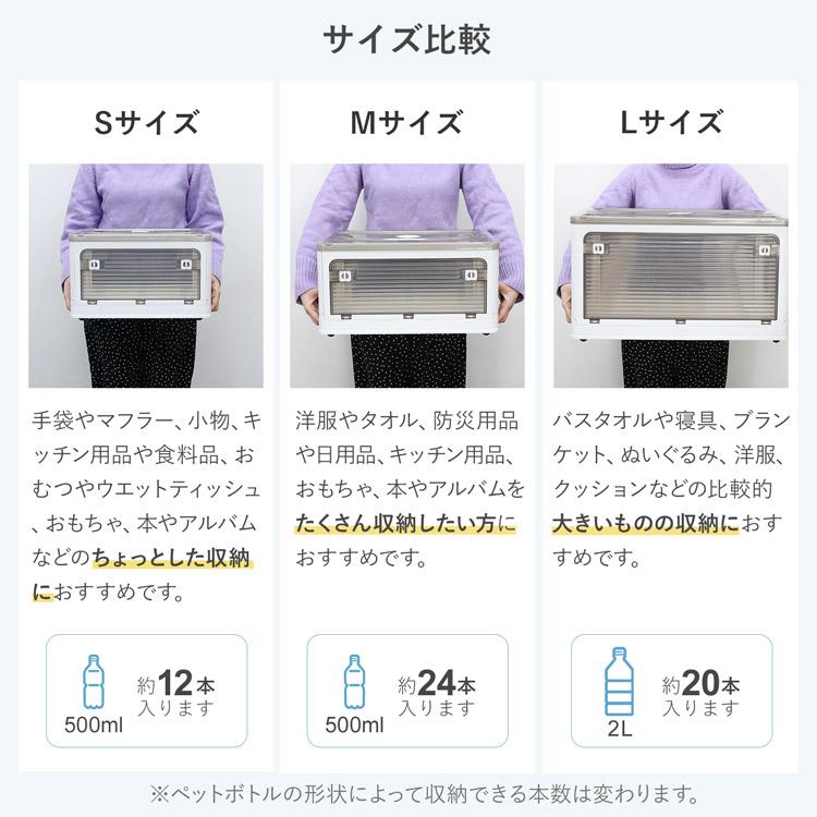 Rocotto（ロコット） 【2個セット】 収納ボックス 折りたたみ コンテナ キャスター付き 大容量 フタ付き 衣装ケース 衣替え 積み重ね プラスチック 収納ケース : ラッシュモール ...