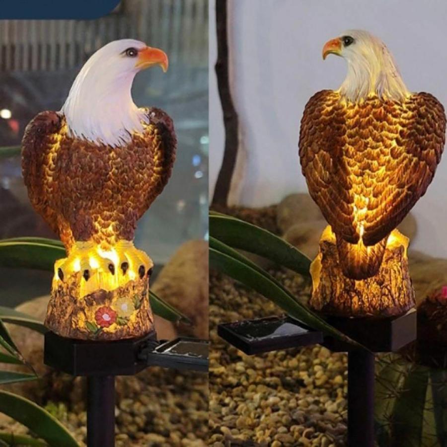 鳥よけ×インテリア 鷹タカLED ソーラーライト ガーデンライト ガーデンオーナメント 動物光る 庭 インテリア 屋外 防水 テラス 歩道装飾用 :ch-447:Russel - 通販 ...