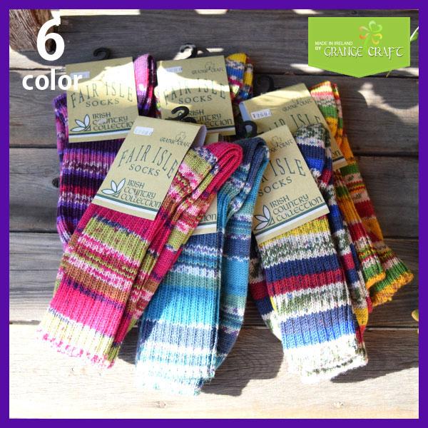 GRANGE CRAFT グランジクラフト FAIR ISLE SOCKS M 靴下 ソックス 23~26cm クリックポスト対応商品 ...