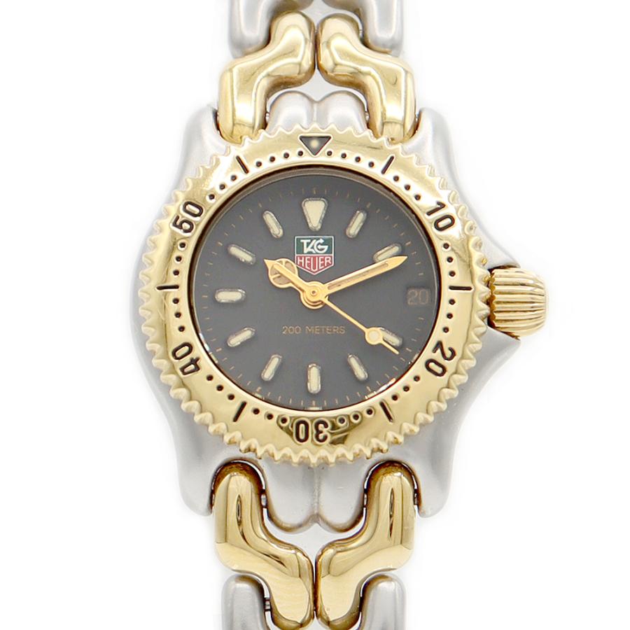 電池交換済 TAG Heuer タグホイヤー S/el セルシリーズ S95.208M デイト 200m防水 グレー レディース クォーツ ...
