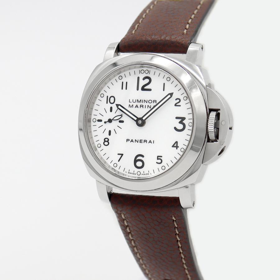 PANERAI パネライ ルミノール マリーナ PAM00113 44mm スモールセコンド 白 ホワイト SS ステンレス 純正尾錠 メンズ ...