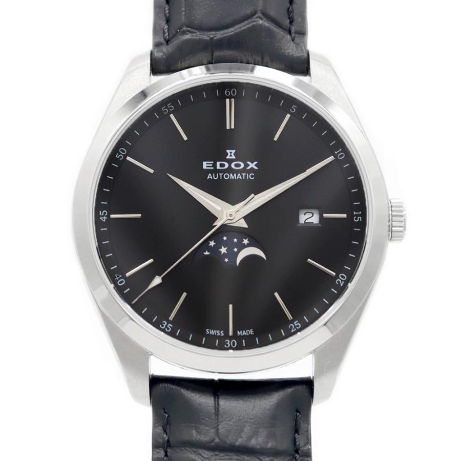 EDOX エドックス レヴォーベルツ ムーンフェイズ 80505 デイト 50m防水 SS ステンレス 純正ベルト 純正尾錠 メンズ 自動巻き ...