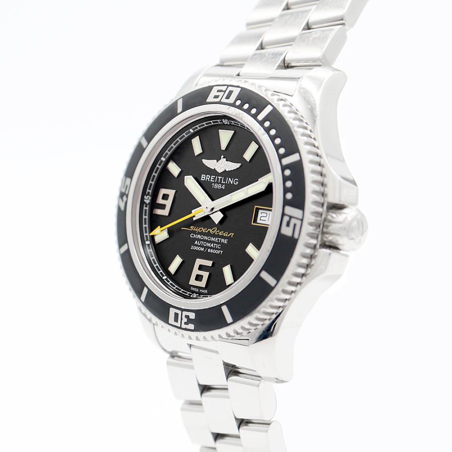ブライトリング BREITLING スーパーオーシャン44 A189B78PRS A1739 黒 ブラック SS ステンレス メンズ 自動巻き ...