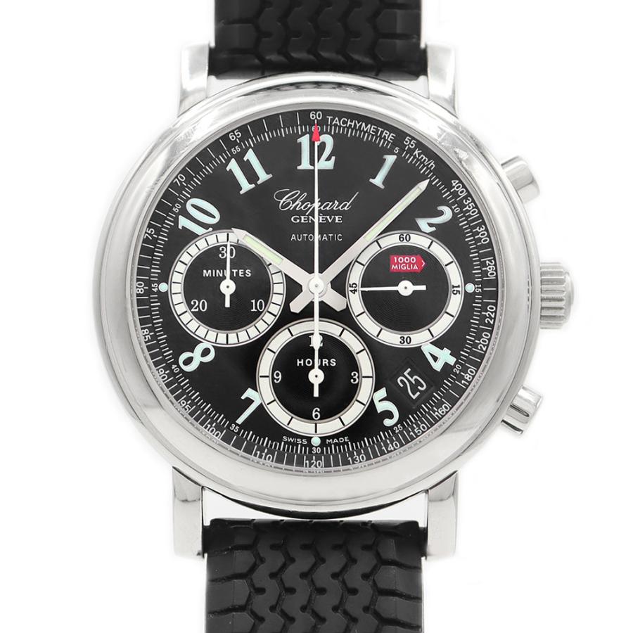 Chopard ショパール ミッレミリア クロノグラフ 16/8331 デイト 黒 ブラック SS ステンレス 純正ベルト 純正尾錠 メンズ 自動巻き : IMPERIAL ヤフー店 - 通販 ...