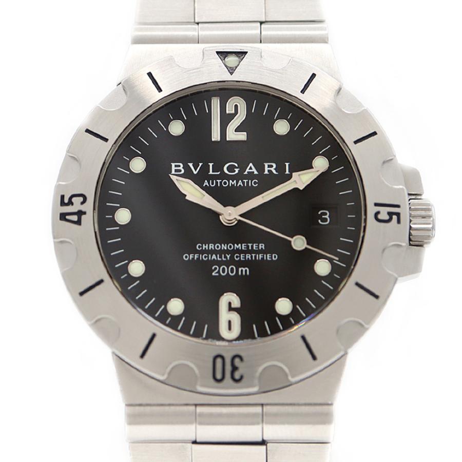 BVLGARI ブルガリ ディアゴノ スクーバ SD38S デイト 200m防水 黒 ブラック SS ステンレス メンズ 自動巻き : IMPERIAL ヤフー店 - 通販 - Yahoo ...