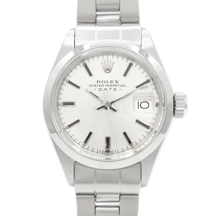 ROLEX（ロレックス） オイスターパーペチュアル デイト 6916 34番 シルバー アンティーク レディース 自動巻き ...