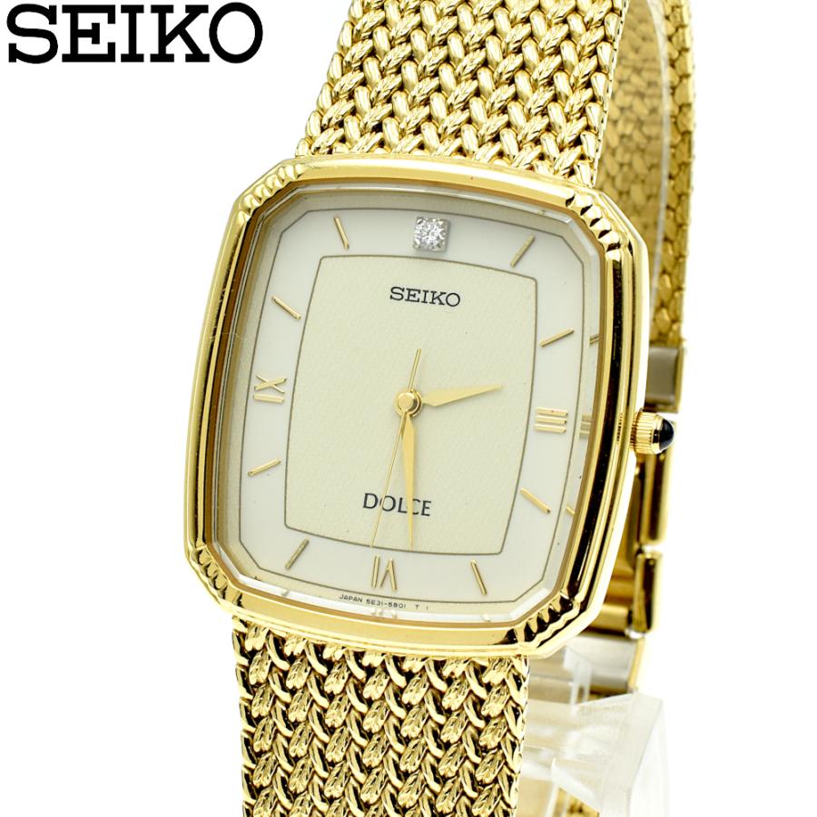 SEIKO セイコー ドルチェ 5E31-5A90 QZ クォーツ メンズ腕時計 ゴールド : 株式会社Human-Life - 通販 - Yahoo!ショッピング
