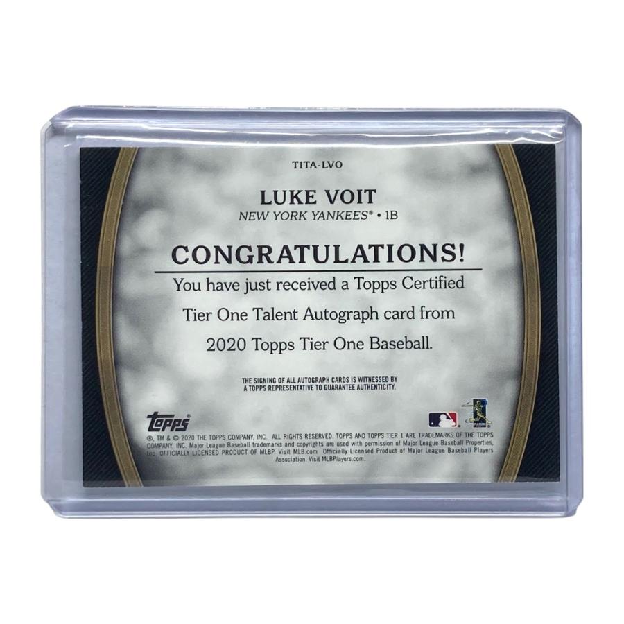 Topps TOPPS MLBカード TIER ONE LUKE VOIT YANKEES 270/299 #T1TA-LVO 中古 IT2 : 京都リサイクル王国Yahoo!店 - 通販 ...