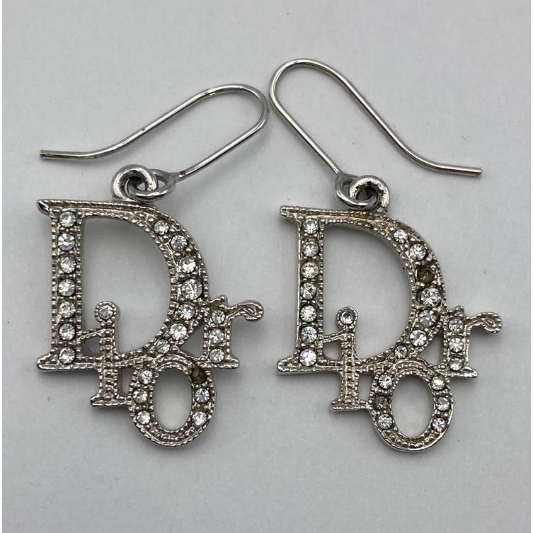 Christian Dior クリスチャンディオール ラインストーン ロゴ ピアス 中古 D4 : 京都リサイクル王国Yahoo!店 - 通販 - Yahoo!ショッピング