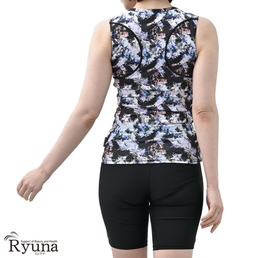 Ryuna フィットネス水着 ジム用水着 レディース セパレート ノースリーブ 9M 11L 13L 15LL 17LL 19LL NP2402K NP2402L NP2402P ...