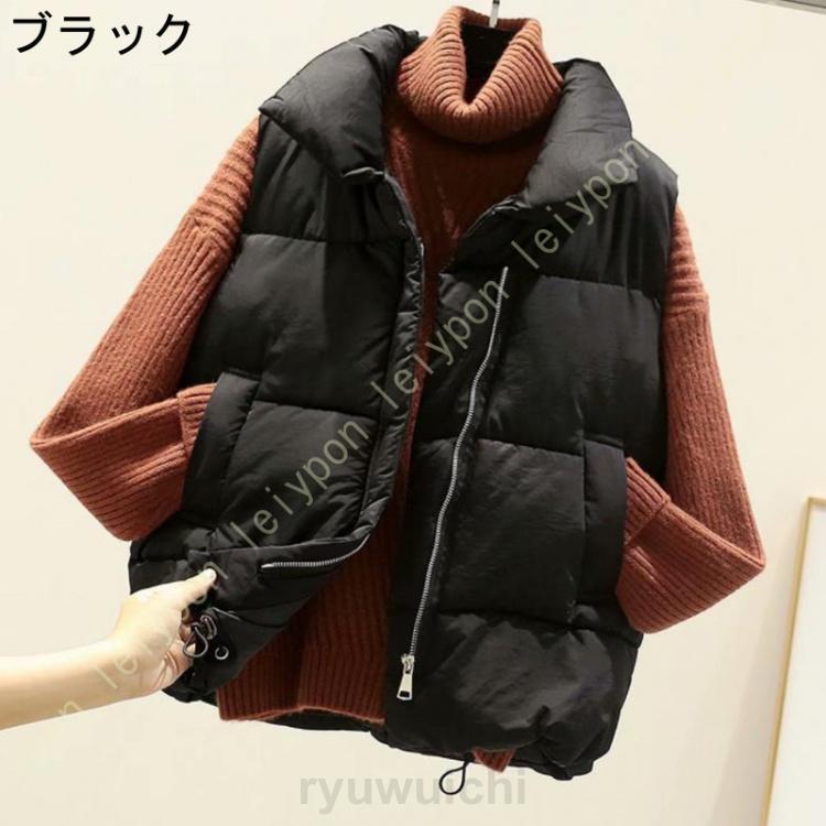 ベスト レディース 中綿 ベスト ダウンベスト ジャケット アウター 韓国ファッション ゆったり 個性的 コート 学生 春秋 : cpel-1411-fuyu1899 : 龍一ストア - 通販 ...