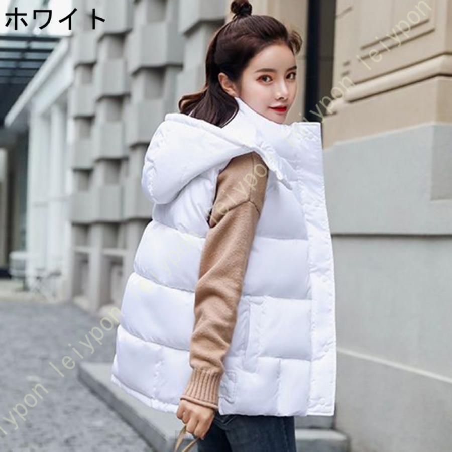 暖かい 軽量 ダウンベスト レディースファッション アウター ベスト ダウン ダウンベスト インナーベスト 春秋冬 フード付 ファスナー フード取り外し可 : cpel-1411 ...