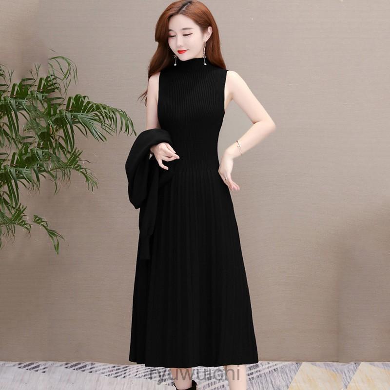 ニットワンピース 2点セット レディース ニット きれいめ ロングワンピース Aライン 長袖 レース 卒業式 入学式 結婚式 通勤 春 秋 ...