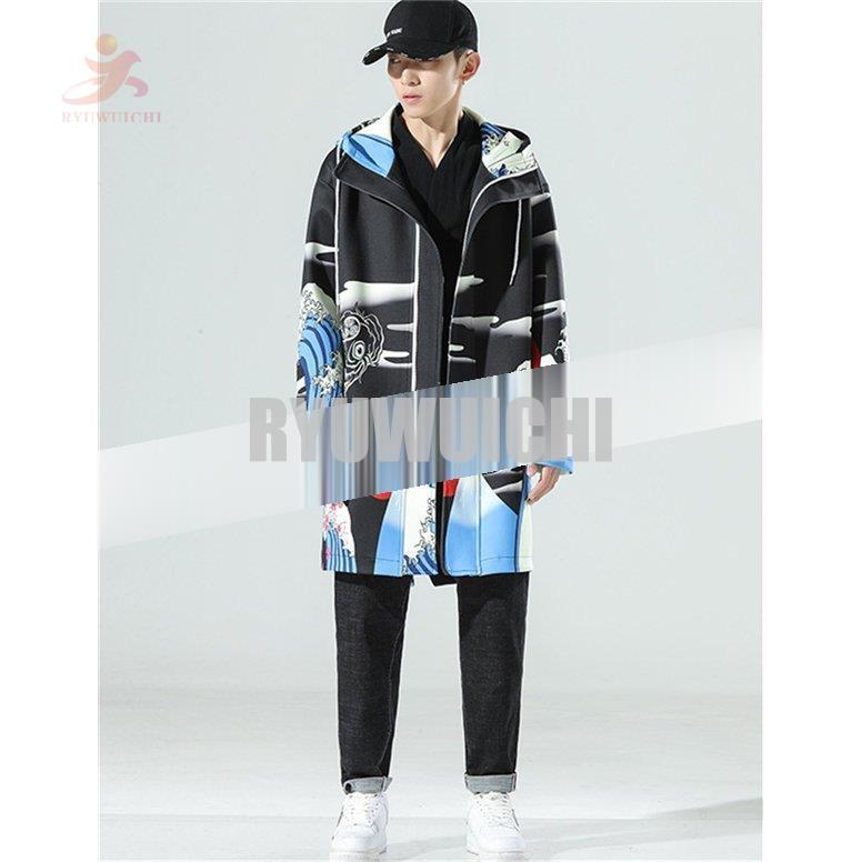 コート ロングコート メンズ パーカー ロングパーカー メンズ