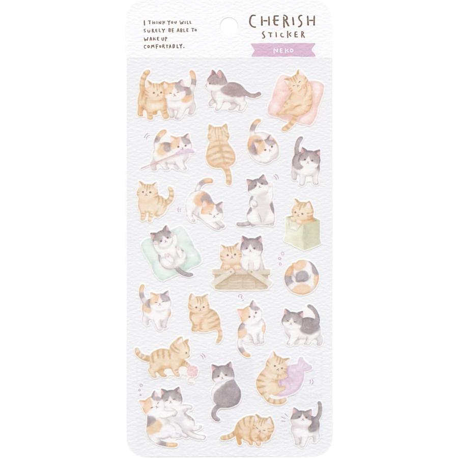 チェリッシュステッカー 81725 【ネコ】マインドウェイブ / 【メール便OK】 : 城下文化堂Yahoo店 - 通販 - Yahoo!ショッピング