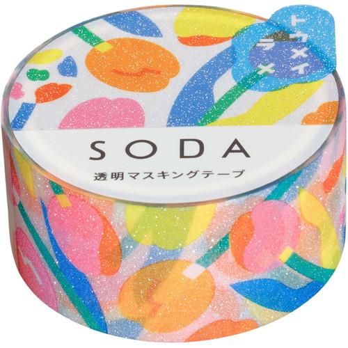 キングジム 透明マスキングテープ SODA（ソーダ）チューリップ 幅20mm CMTG20-002【メール便OK】 : 城下文化堂Yahoo店 - 通販 - Yahoo!ショッピング