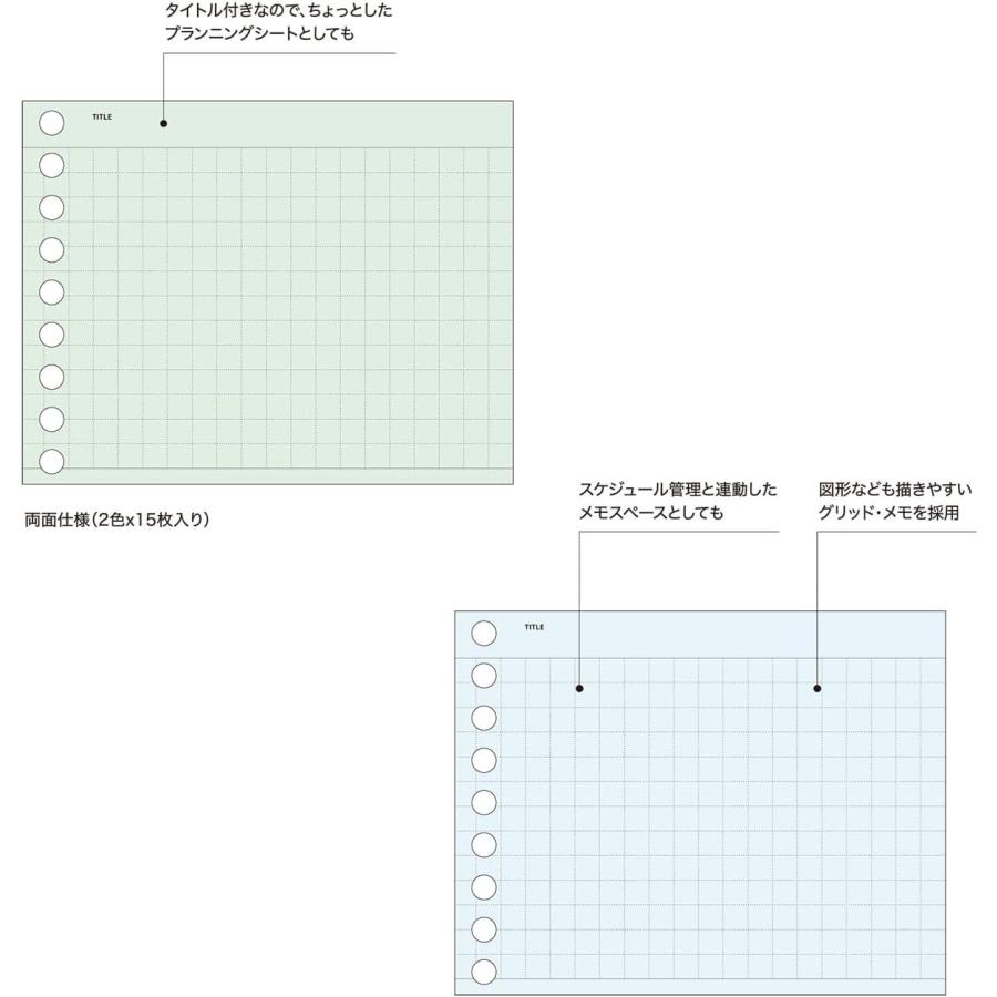 ラコニック ルーズリーフ 小型グリッドメモ FLEX LFX-E04 /【メール便OK】 : 城下文化堂Yahoo店 - 通販 - Yahoo!ショッピング