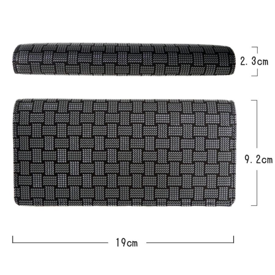 印傳屋（INDEN-YA） 印伝 長財布 束入 2109 黒地鹿革 グレー漆 網代格子柄 爆買 : 甲州印伝卸問屋の鈴木義介商店 - 通販 - Yahoo!ショッピング