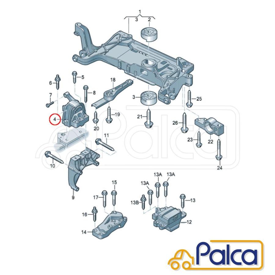 アウディ/VW エンジンマウント 右 Q3/8UCCZF 8UCPSF 8UCZD 8UCULB 8UCULC | ティグアン/5NCAW ...